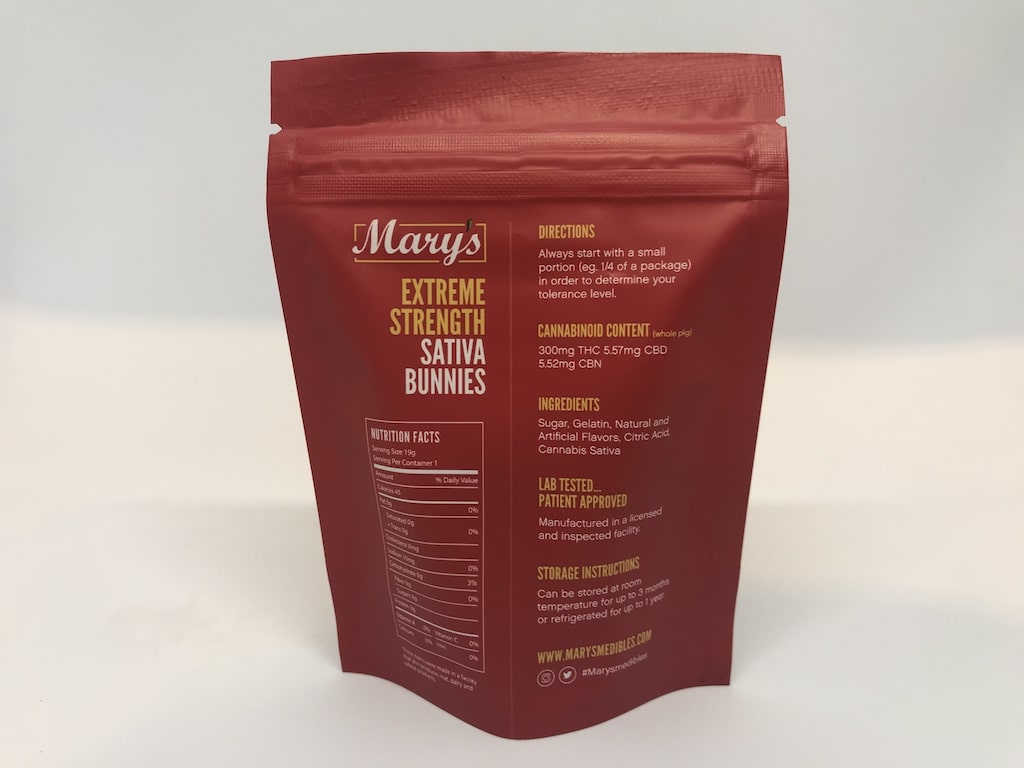 Mary's - Sativa Bunnies - Extreme Strength 300mg THC - Ganja West