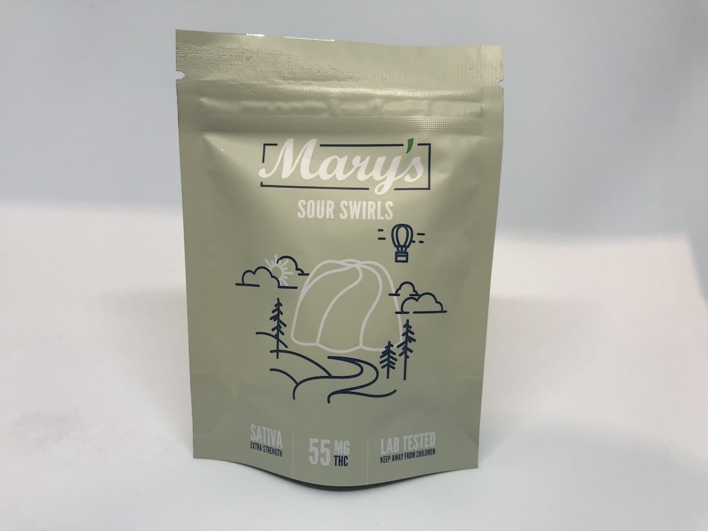 Mary's - Sour Swirls - Extra Strength, Sativa 55mg THC - Ganja West