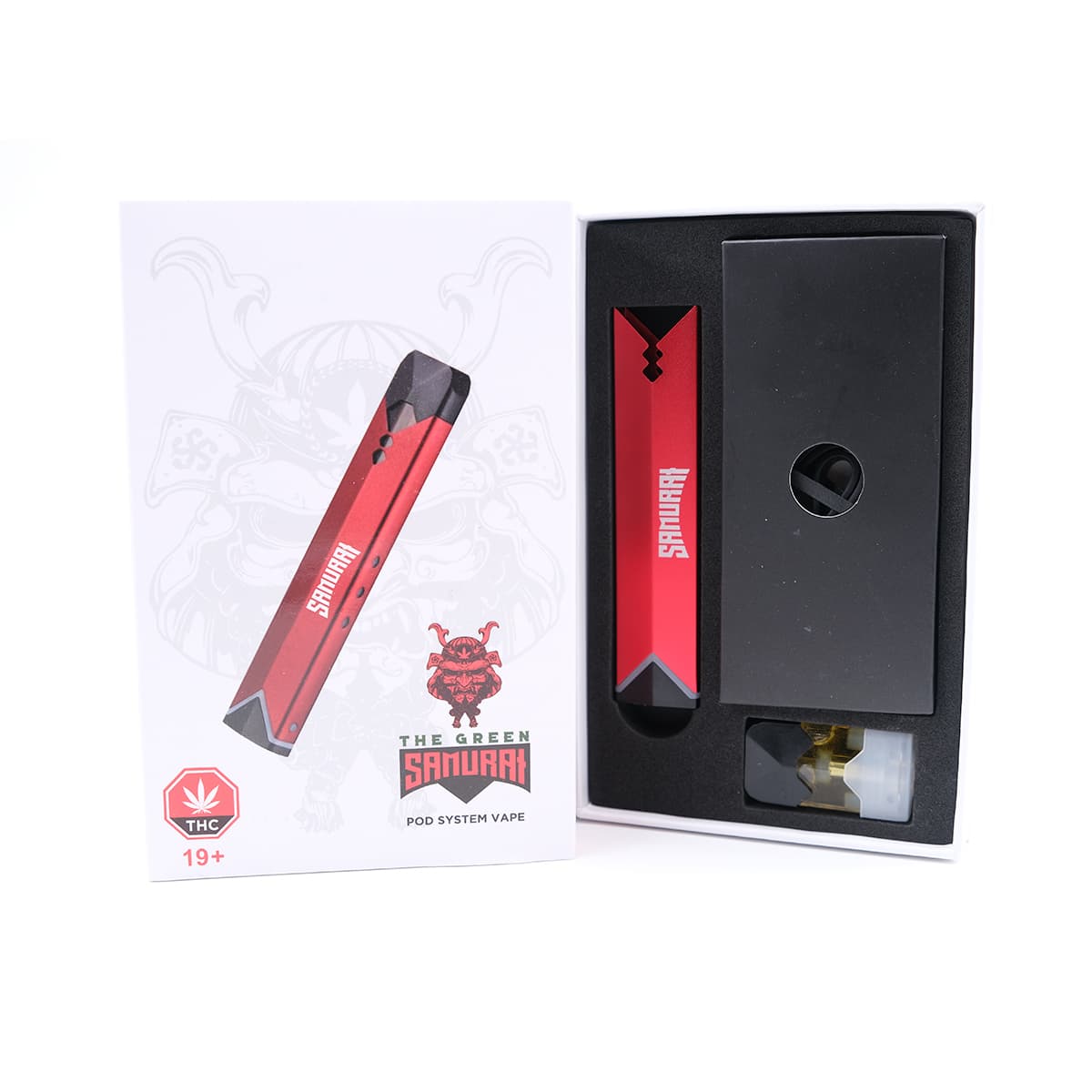 The Green Samurai - LED Vape Kit - Chrome Red - Ganja West
