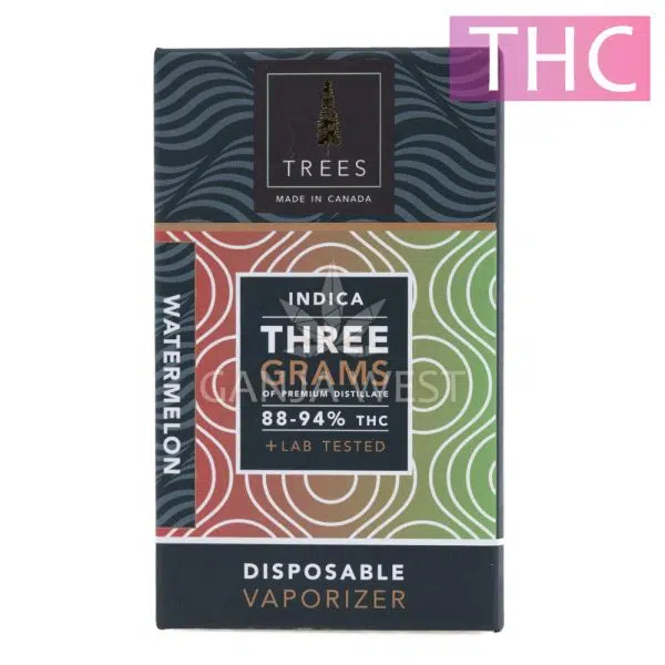 TREES – Watermelon - THC Disposable Pen (3 Grams) - Ganja West