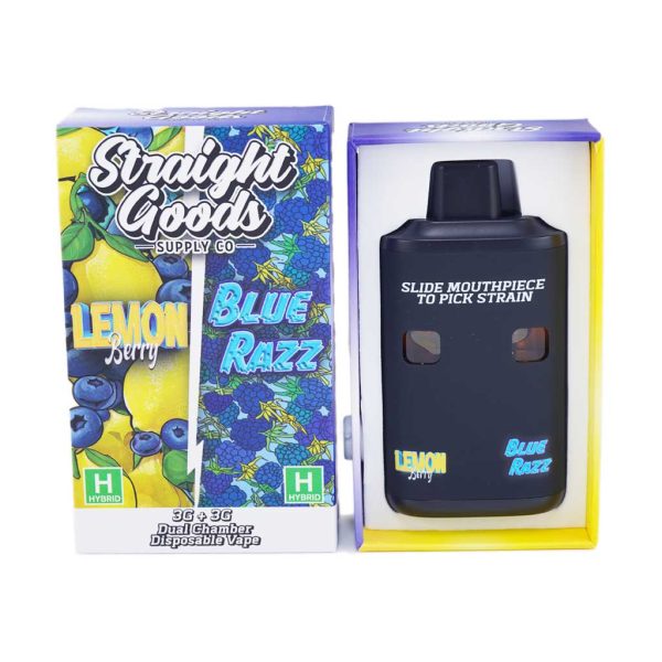 Straight Goods - Lemon Berry + Blue Razz - Dual Chamber Disposable Pen ...